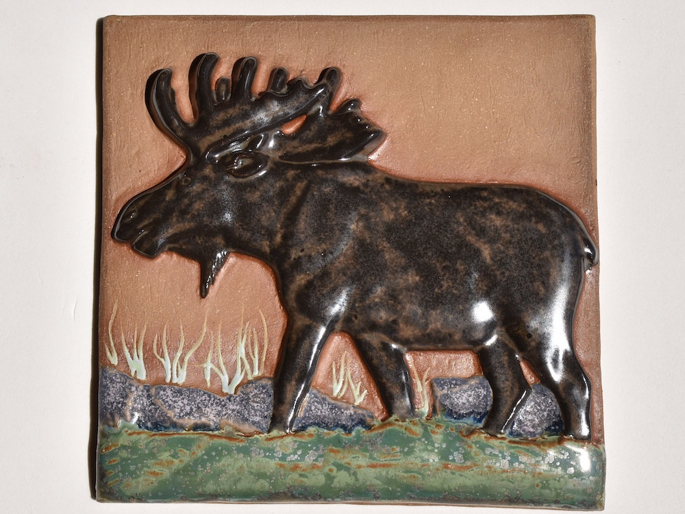 Relief Tile Moose | Powderhounds Tiles